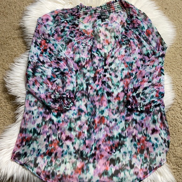a.n.a | Tops | Anna Brand Xl Plus Size Blouse Threequarter Sleeve ...